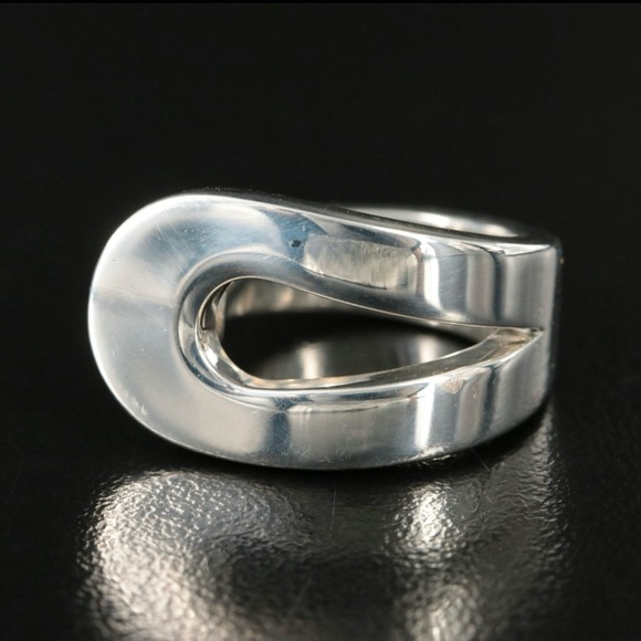 Tiffany & Co. | Jewelry | Vintage Tiffanyco Sterling Silver Don Berg Geometric Loop Ring | Poshmark
